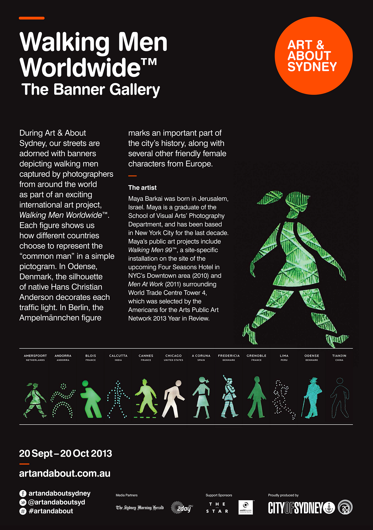 Walking Men Worldwide™ – The Banner Gallery, Art & About Sydney, Sydney ...